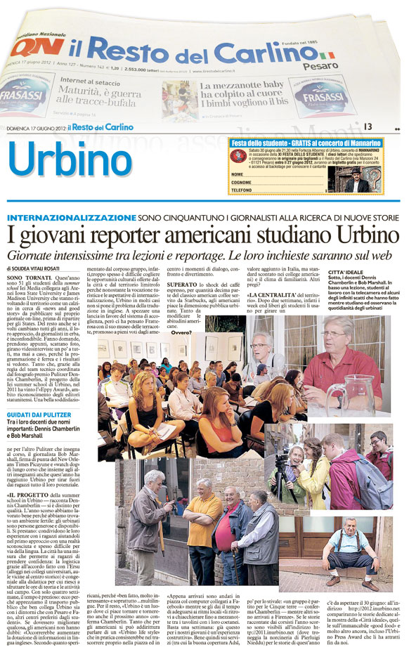 Italian Press Coverage